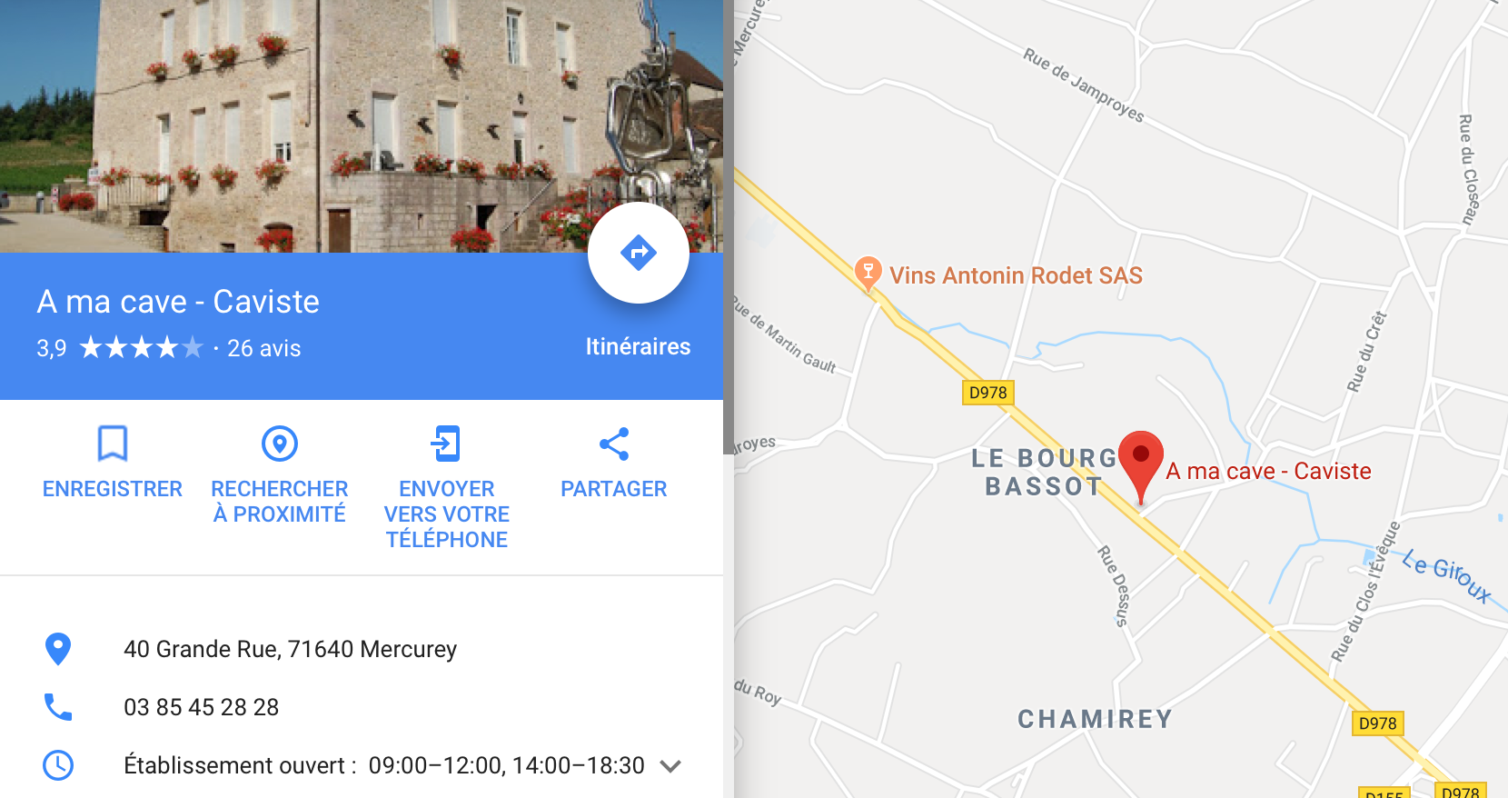 Où nous trouver ? > A ma cave